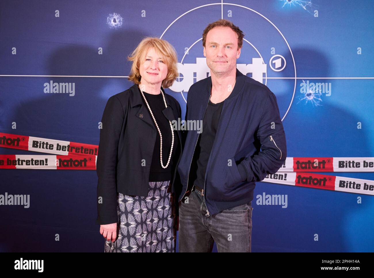 Berlin, Germany. 28th Mar, 2023. Investigator duo Corinna Harfouch and ...