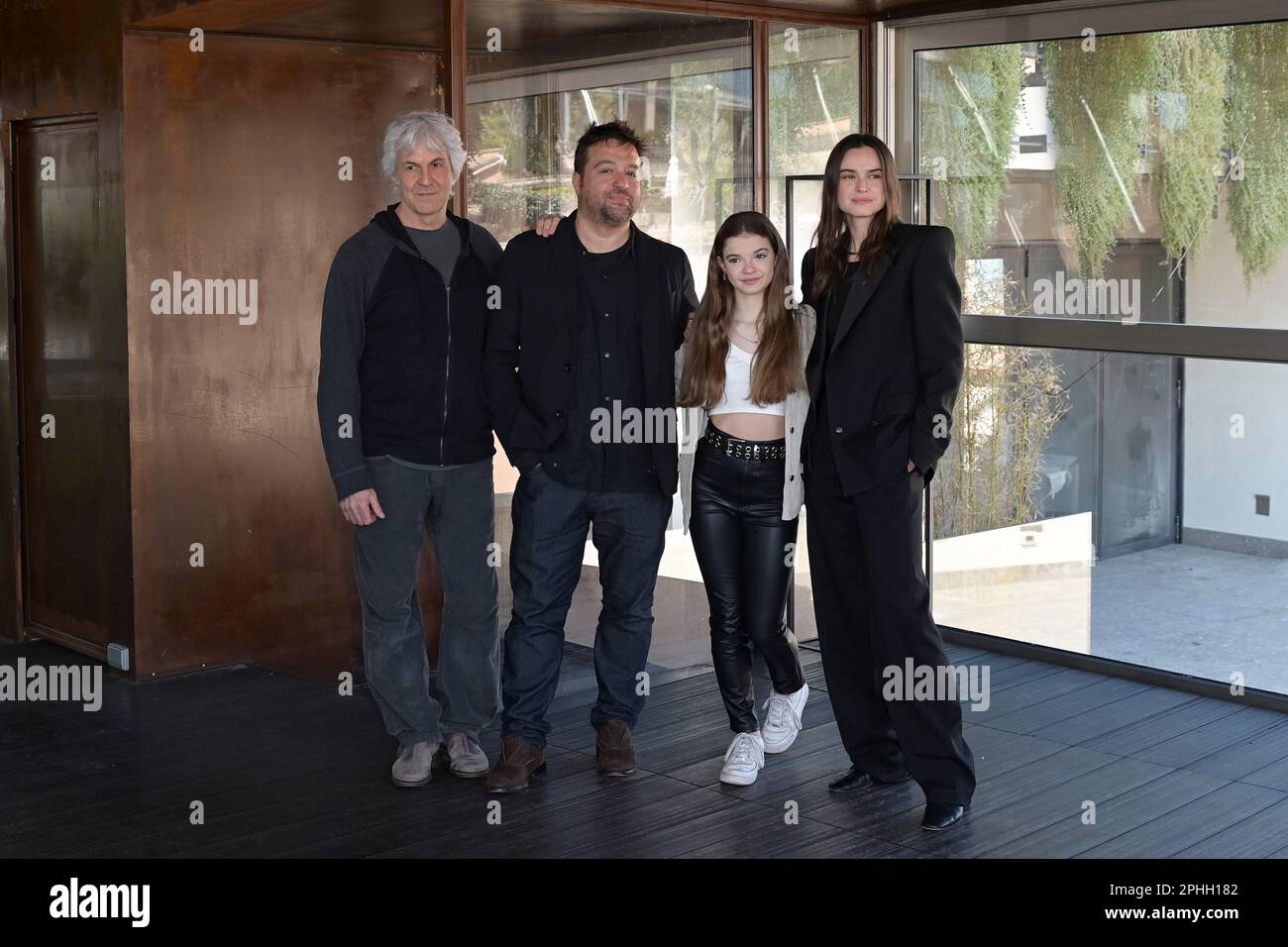 Rome, Italy. 28th Mar, 2023. Domenico Procacci (L), Emanuele Scaringi ...