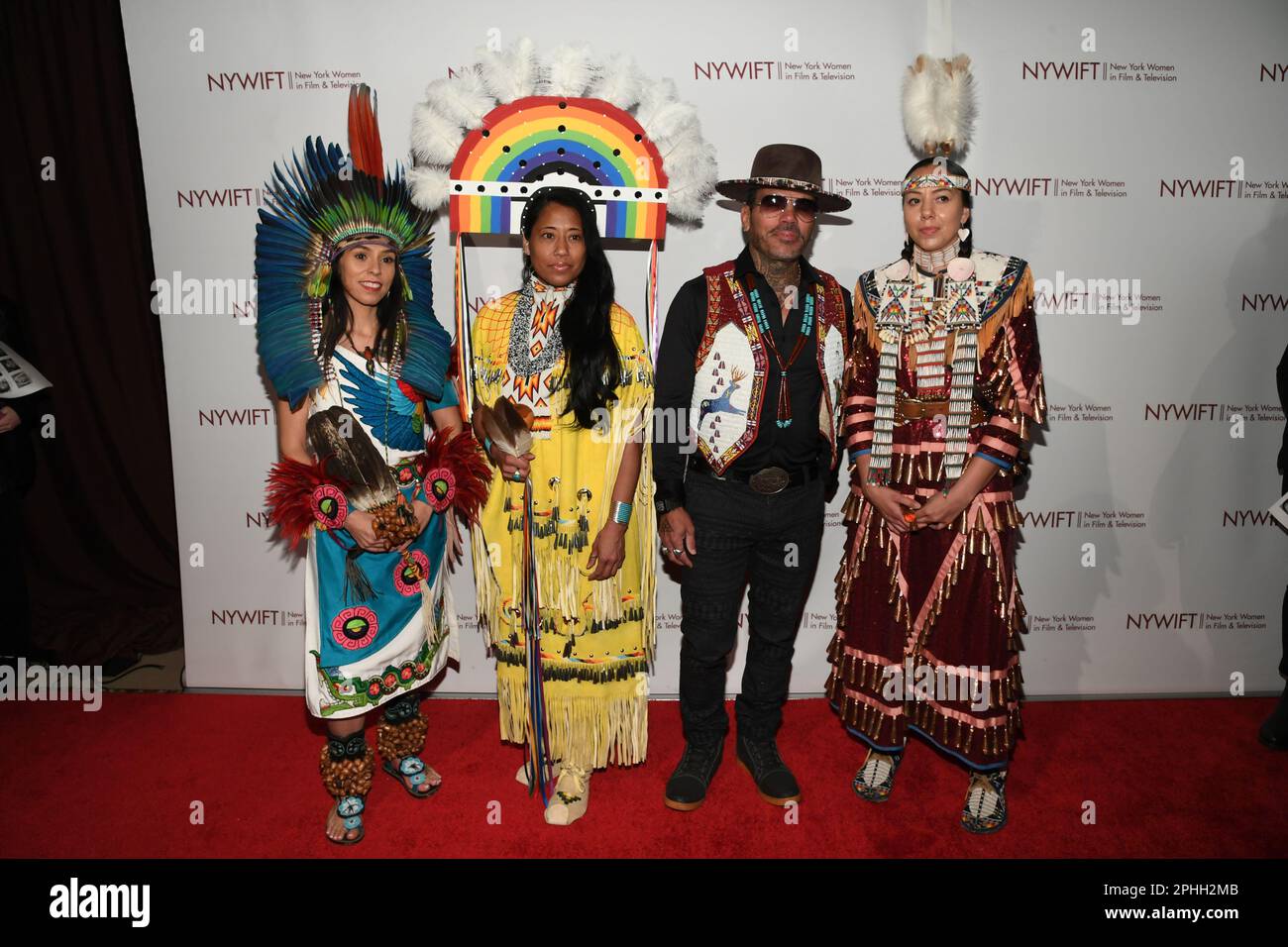 New York, USA. 28th Mar, 2023. The Red Hawk Native American Arts ...
