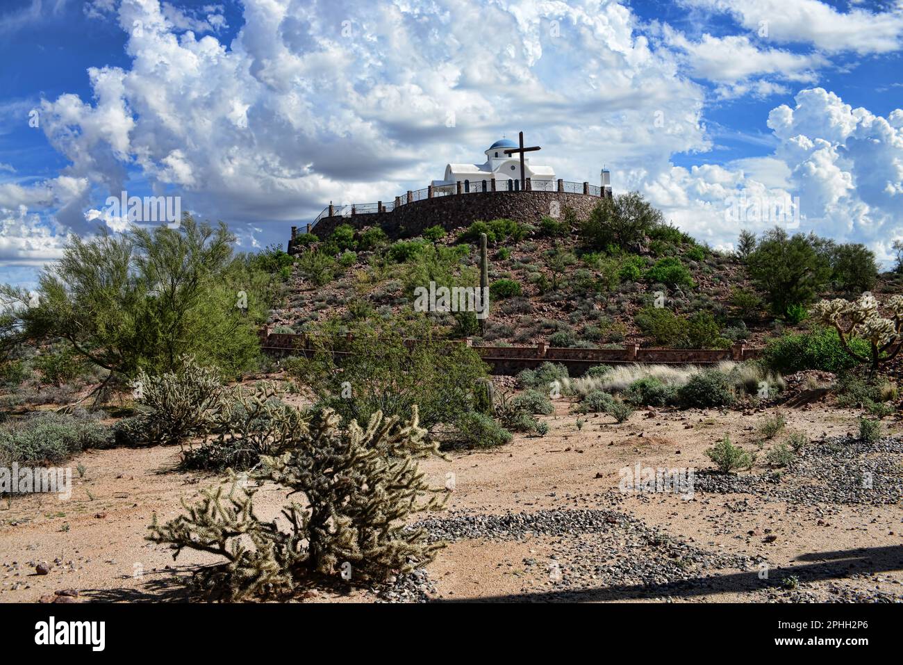 Greek orthodox chapel at St. Anthony's monastery in Arizona Stock Photo ...