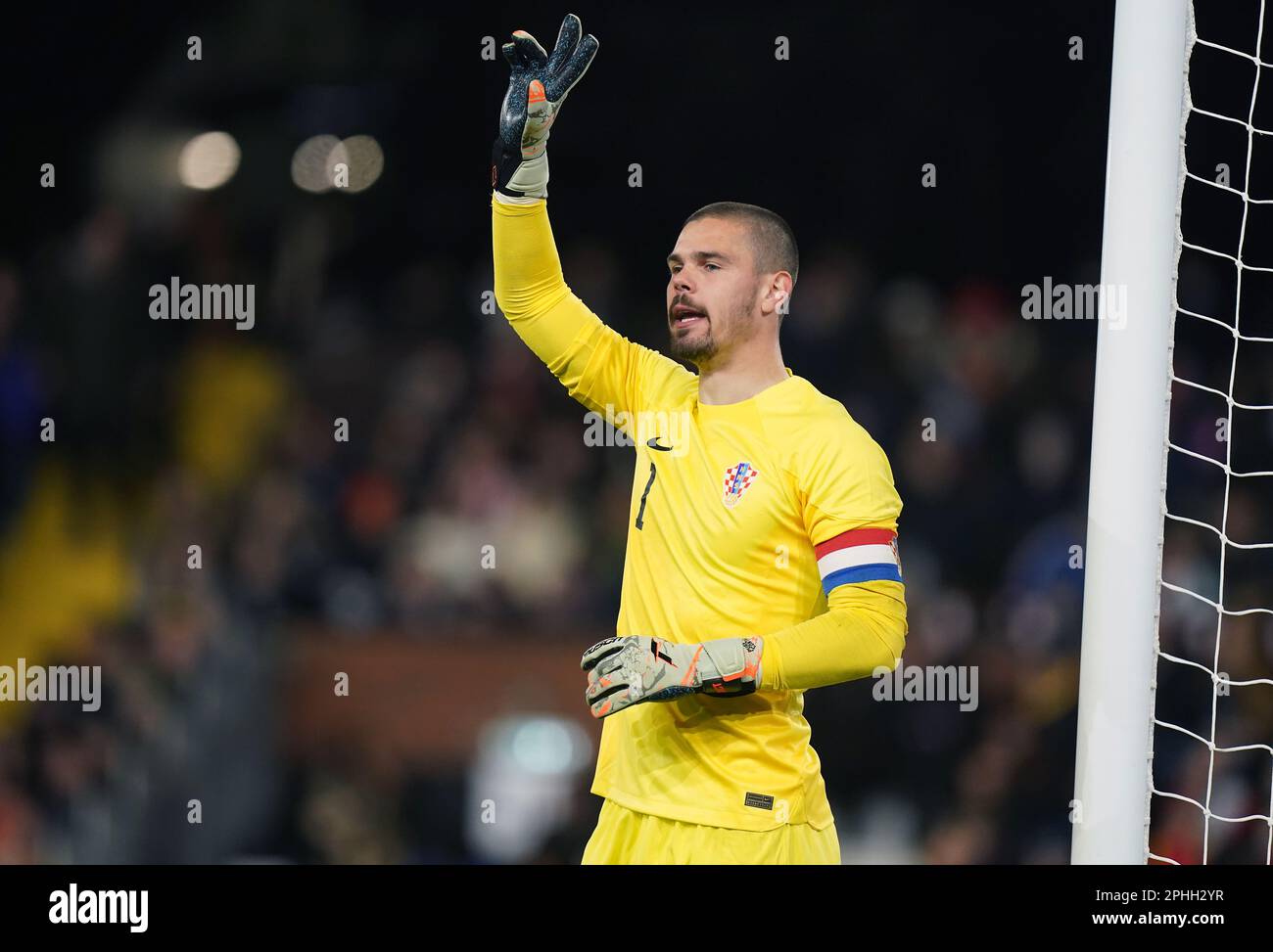 Croatia goalkeeper Dominik Kotarski during the International Friendly ...