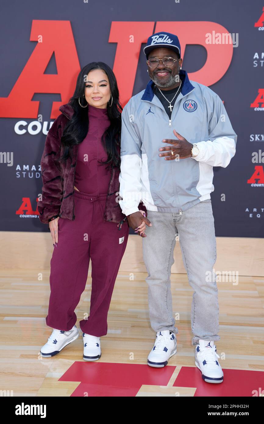 Verina Howery and Lil Rel Howrey arrive at the world premiere of "Air ...