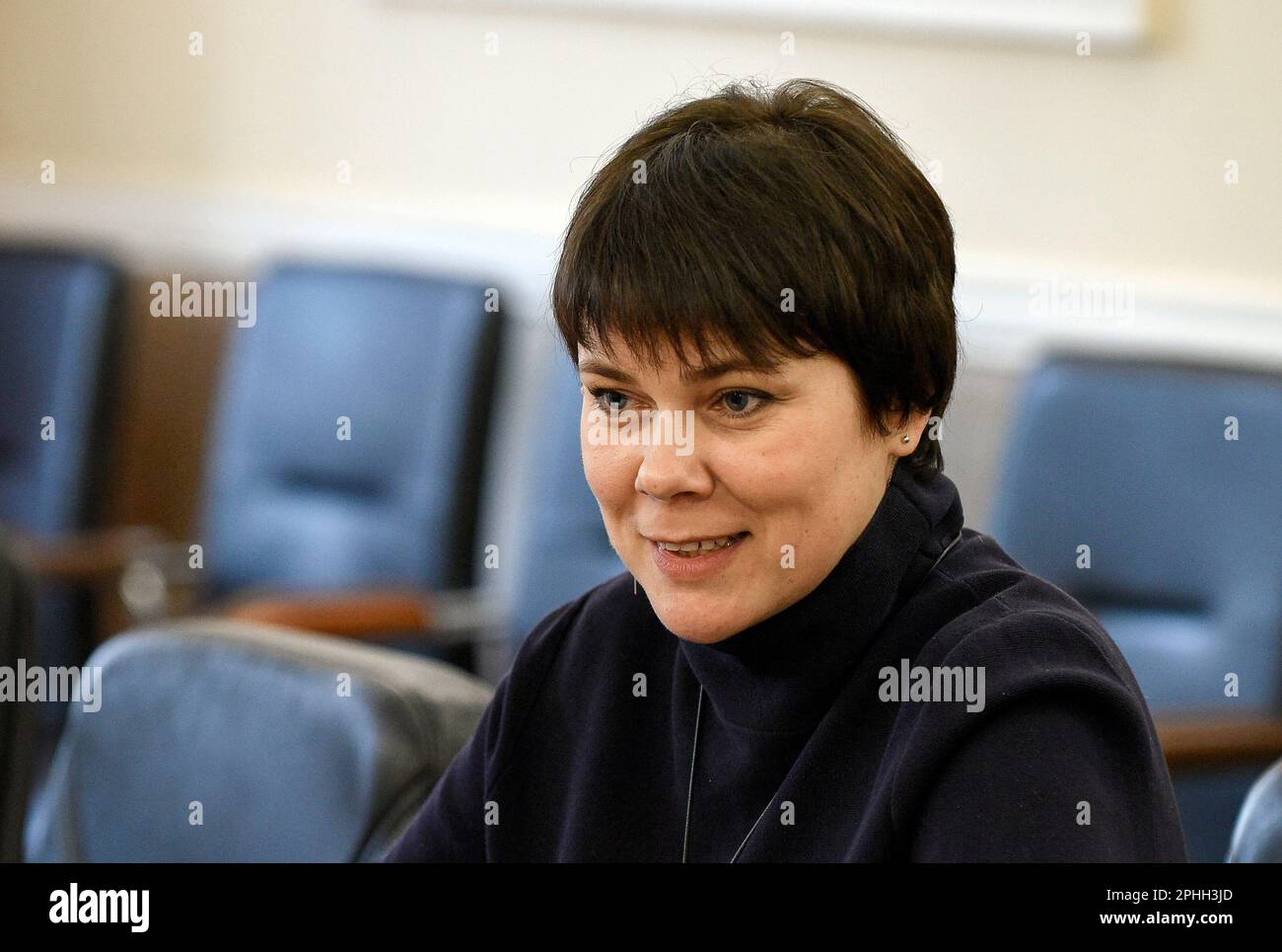 KYIV, UKRAINE - MARCH 28, 2023 - Deputy Minister of Culture and ...