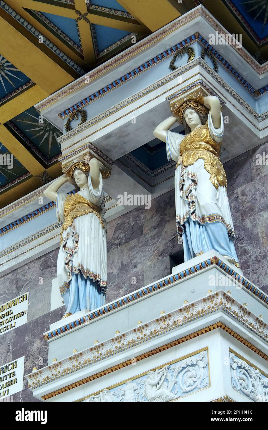 main hall, Walhalla (memorial), hall of fame, that honours laudable and ...