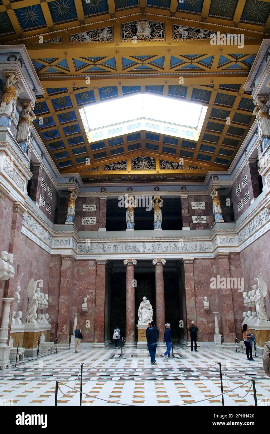 main hall, Walhalla (memorial), hall of fame, that honours laudable and ...