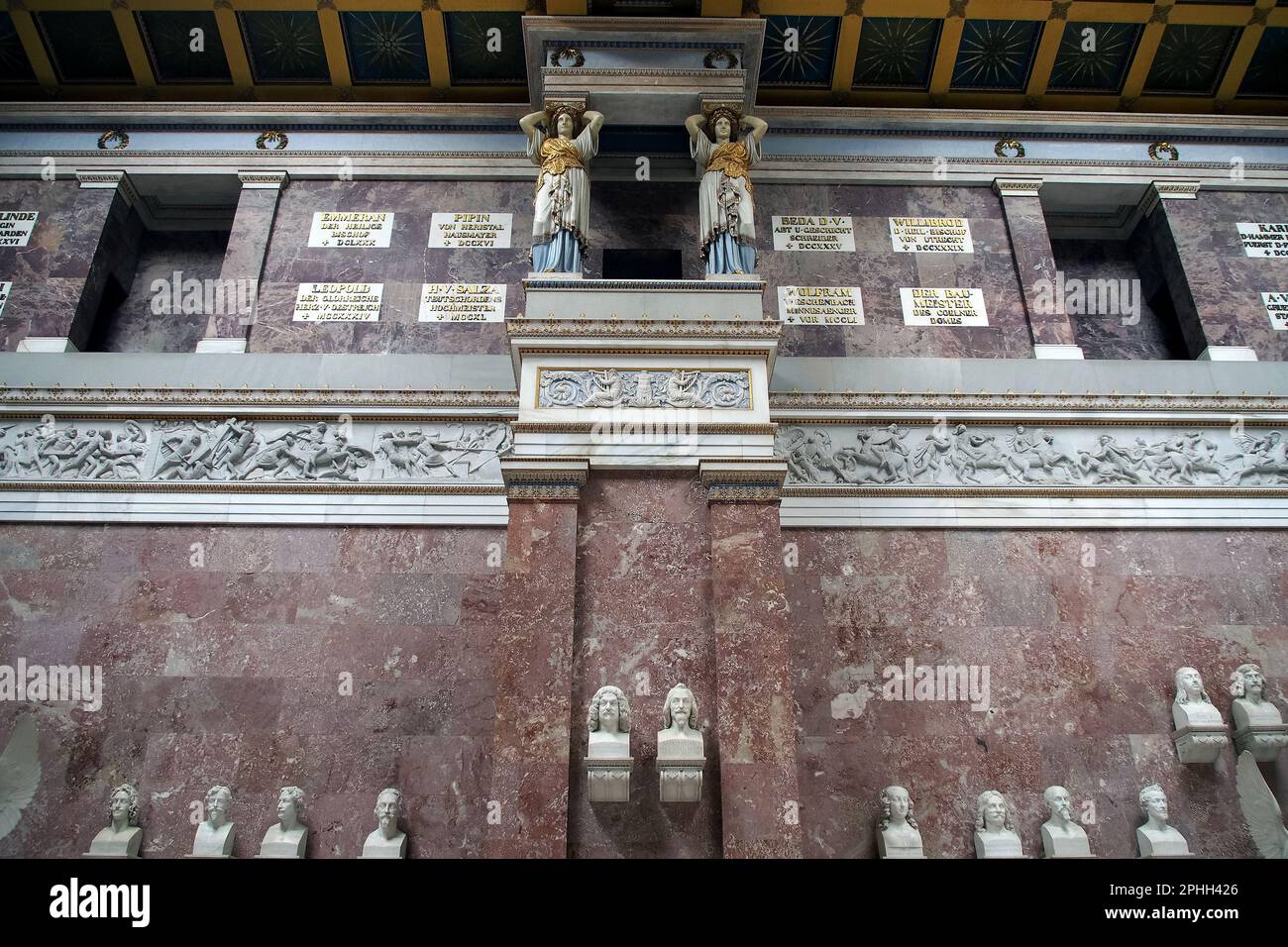 main hall, Walhalla (memorial), hall of fame, that honours laudable and ...