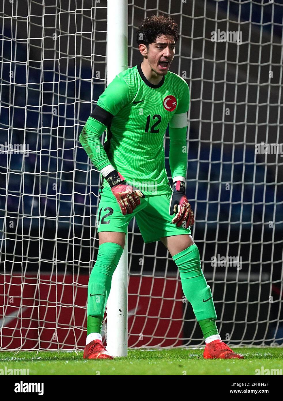 Turkey goalkeeper Jankat Yilmaz during the UEFA U19 European ...