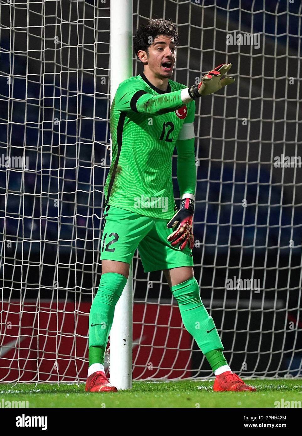 Turkey goalkeeper Jankat Yilmaz during the UEFA U19 European ...