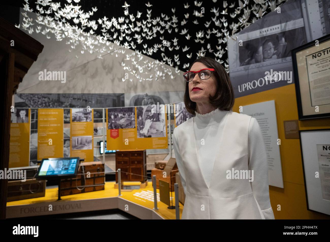 Sacramento, CA, USA. 28th Feb, 2023. The one thousand folded origami ...