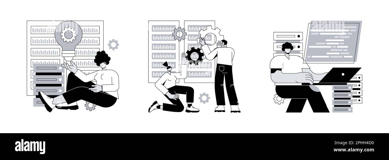 Ai database architecture Stock Vector Images - Alamy