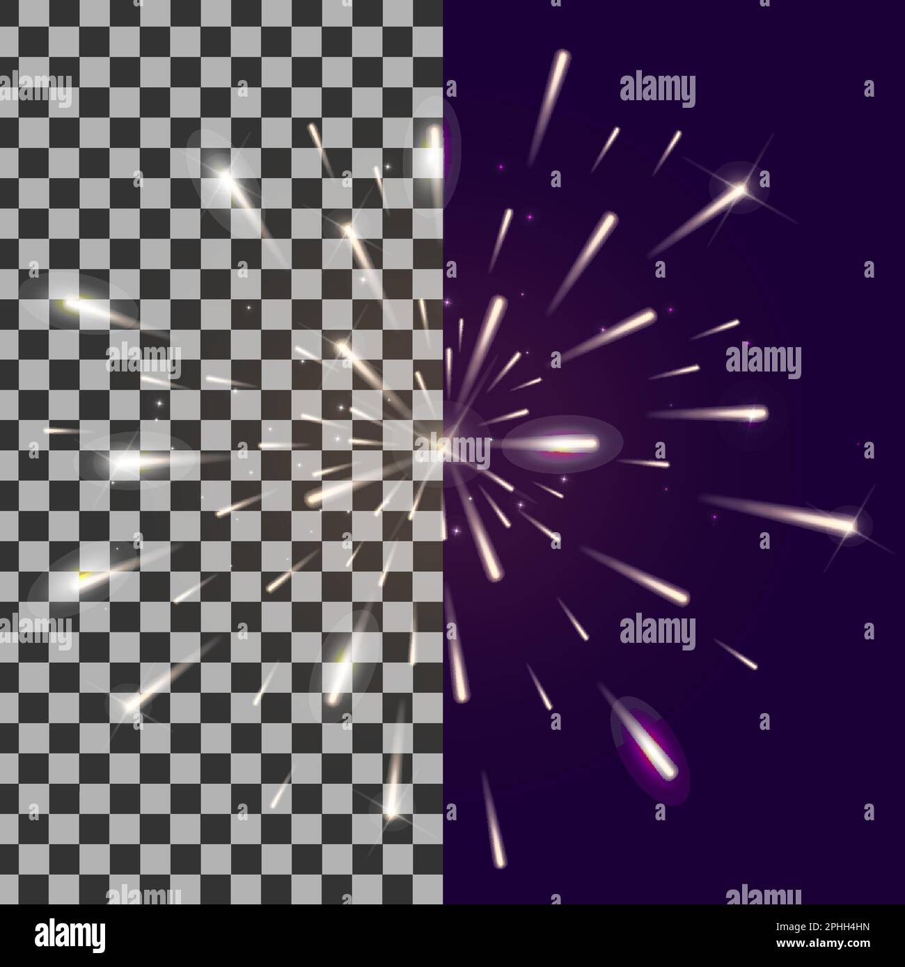 Transparent Firework Element. Vector Illustration Stock Vector Image ...