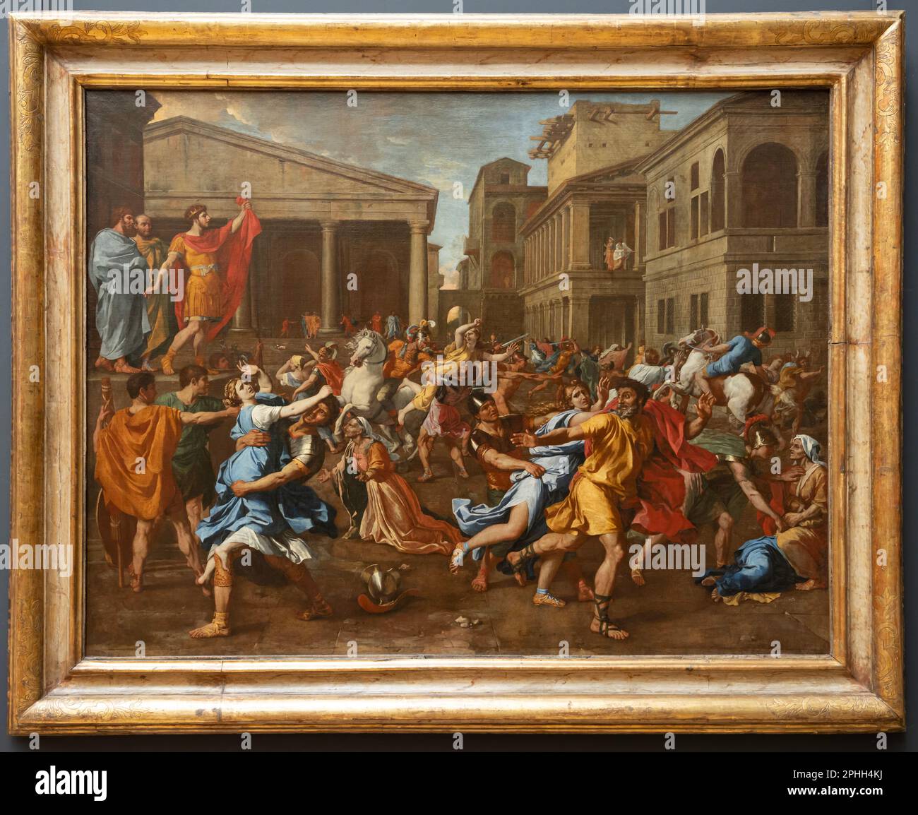 Paris, France - 02 19 2023: Le Louvre Museum. The rape of the Sabine ...