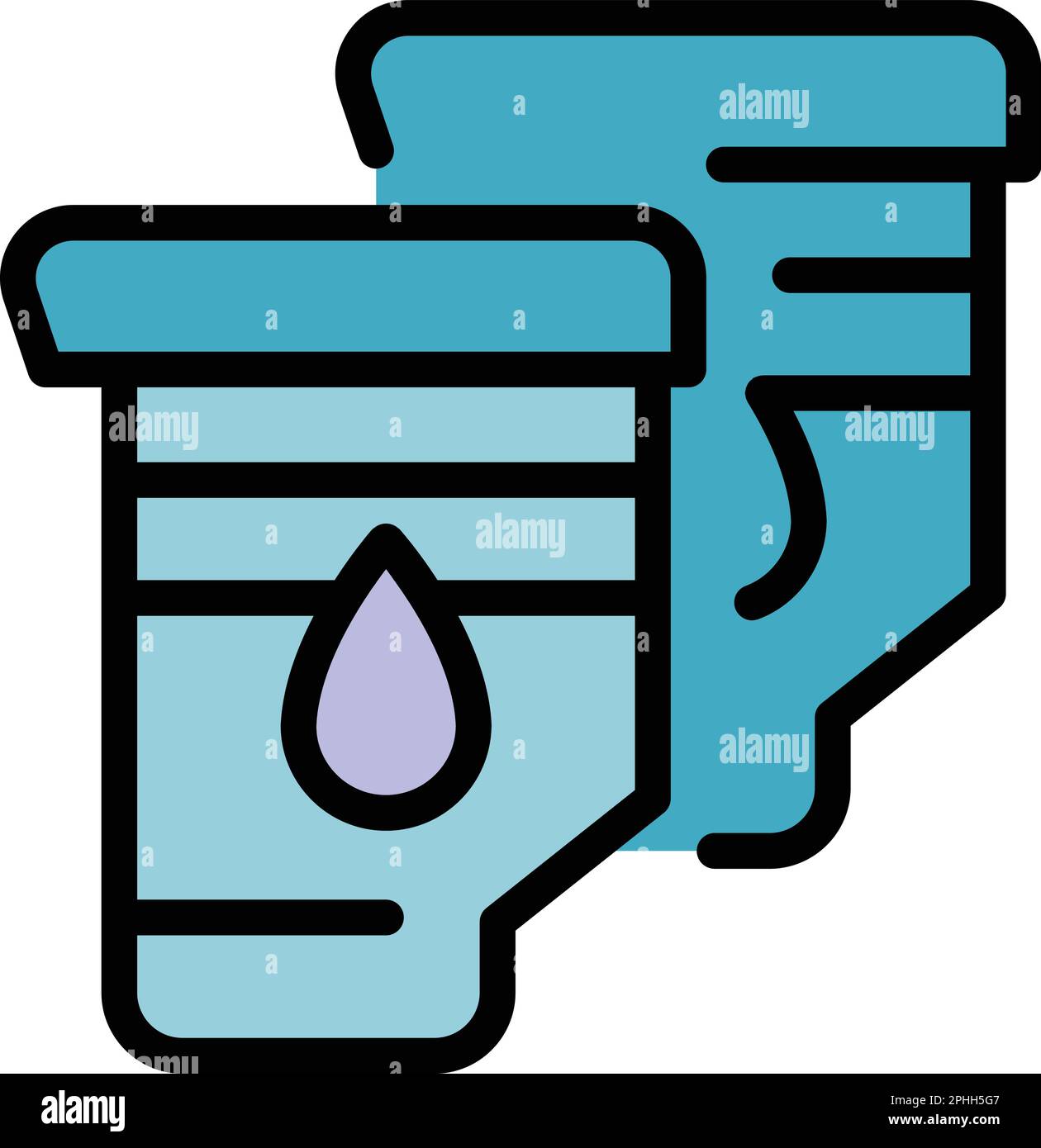 Ink cartridge icon. Outline Ink cartridge vector icon for web design ...