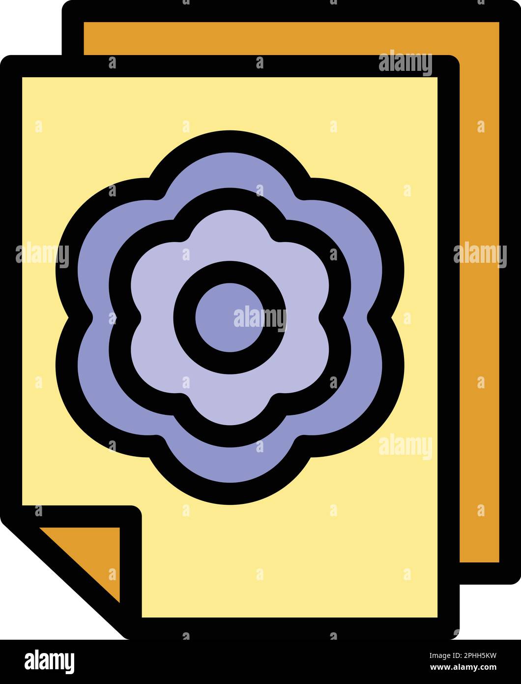 Printed media icon. Outline Printed media vector icon for web design ...