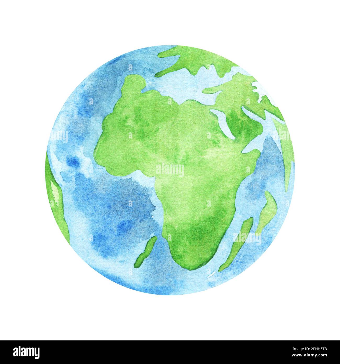 Planet Earth water color illustration. Symbol of life, nature ...