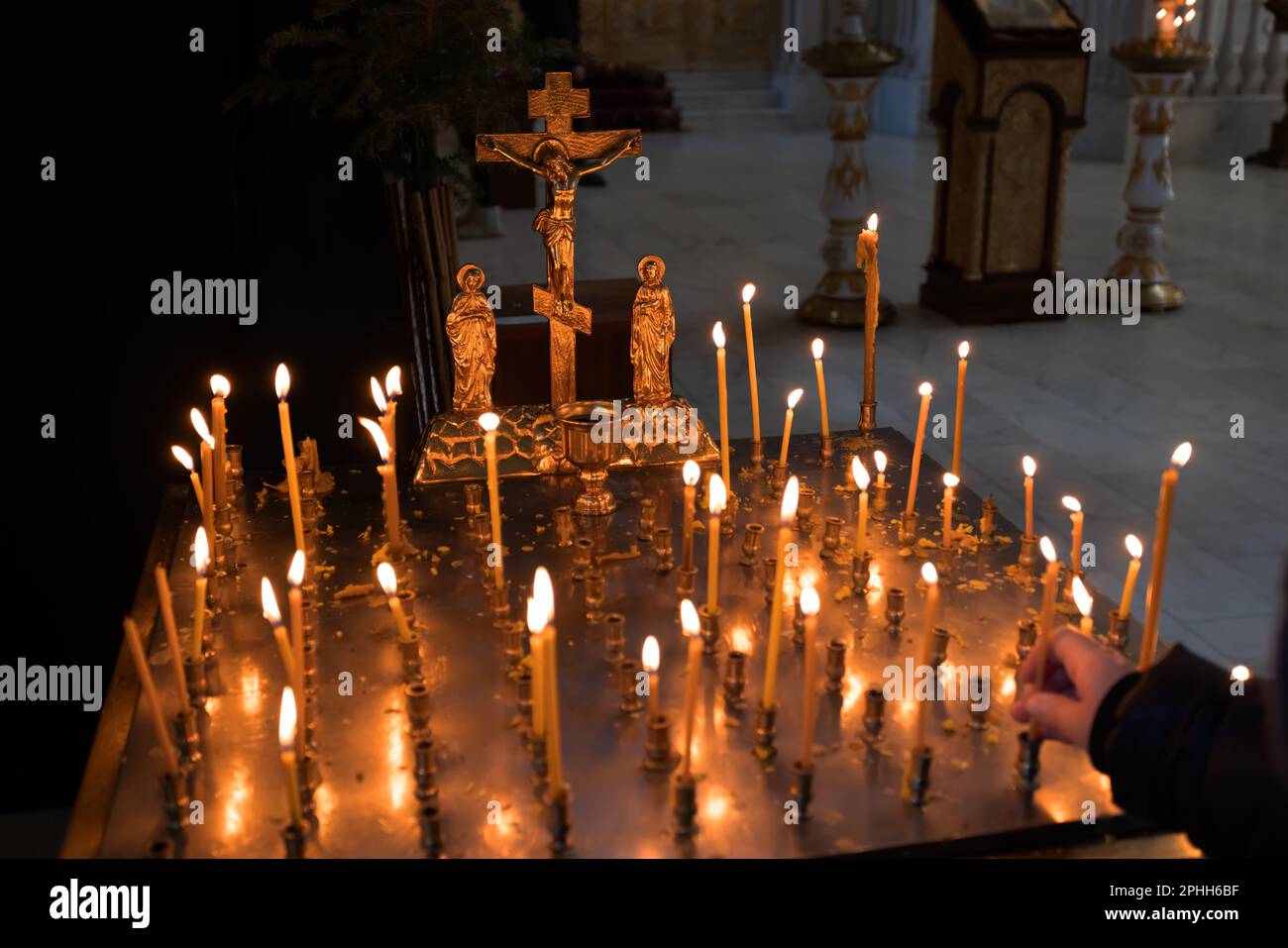 Panakhida, Easter, funeral liturgy in the Orthodox Church. Christians ...