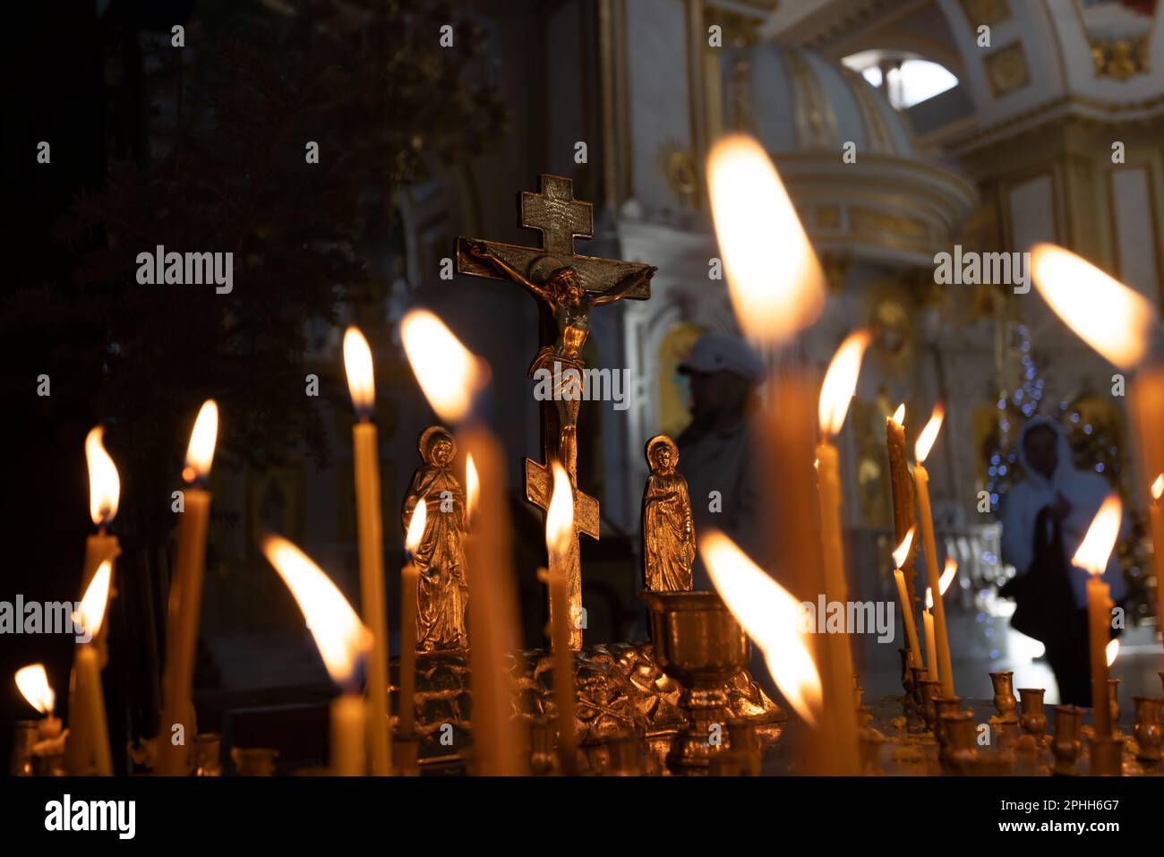 Panakhida, Easter, funeral liturgy in the Orthodox Church. Christians ...