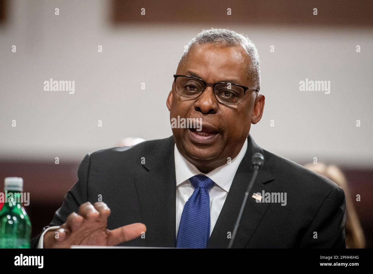 Secretary of Defense Lloyd J. Austin III appears before a Senate ...