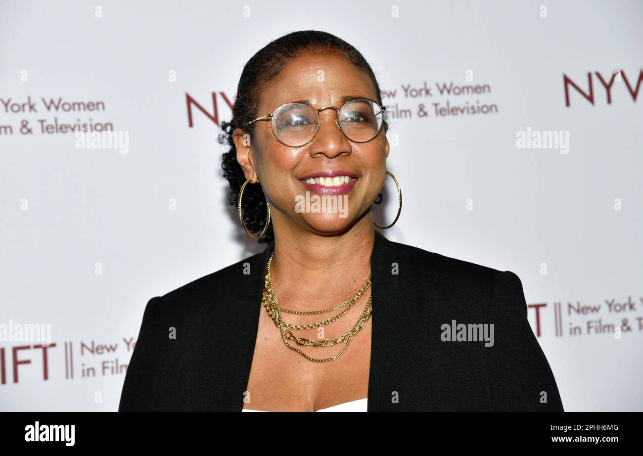 Leslie Fields-Cruz attends the New York Women In Film & Television's ...