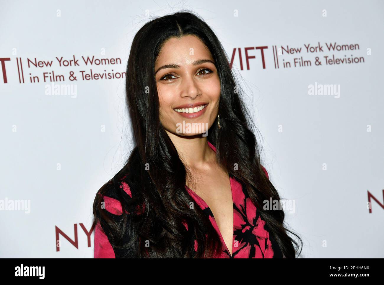 Freida Pinto attends the New York Women In Film & Television's 43rd ...