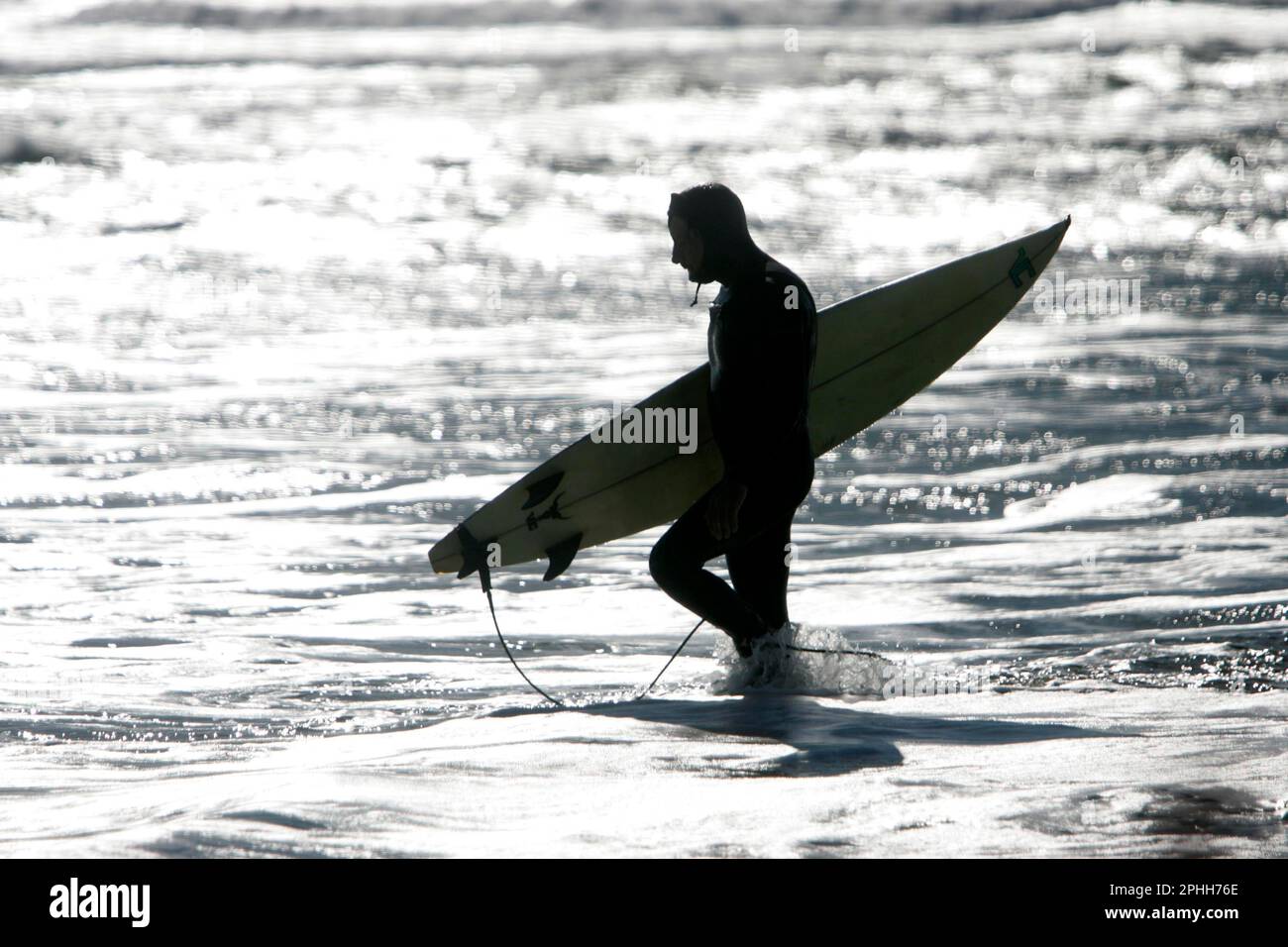 surf 032 ls.jpg Chris Paicos of Danville walks out of the surf on Ocean ...