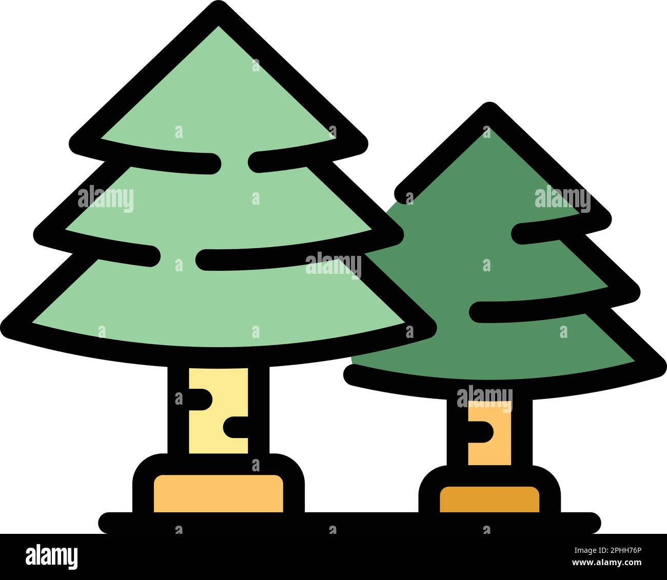 Scouting Forest Icon Outline Scouting Forest Vector Icon For Web Design Isolated On White