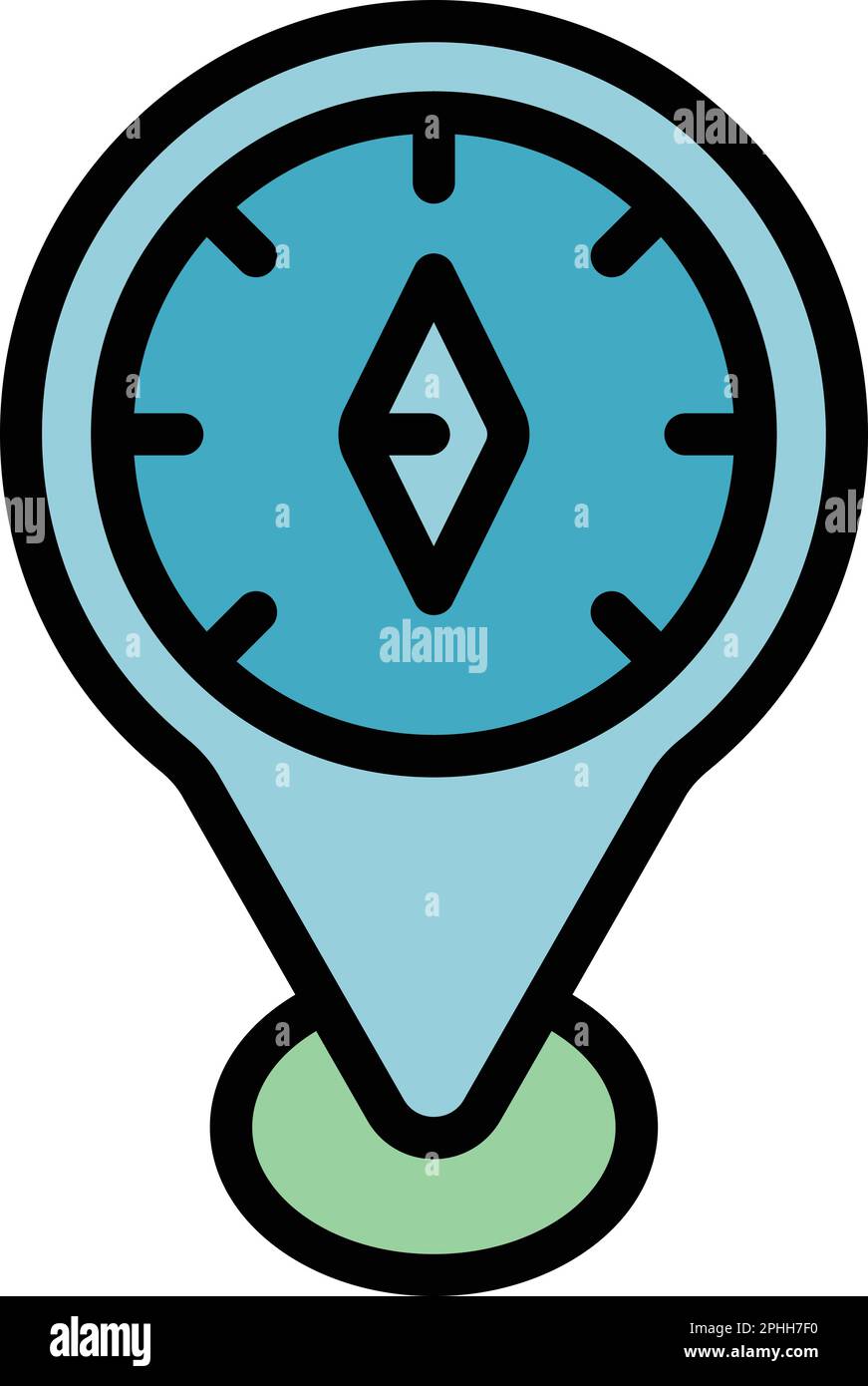 Scouting Compass Icon Outline Scouting Compass Vector Icon For Web Design Isolated On White