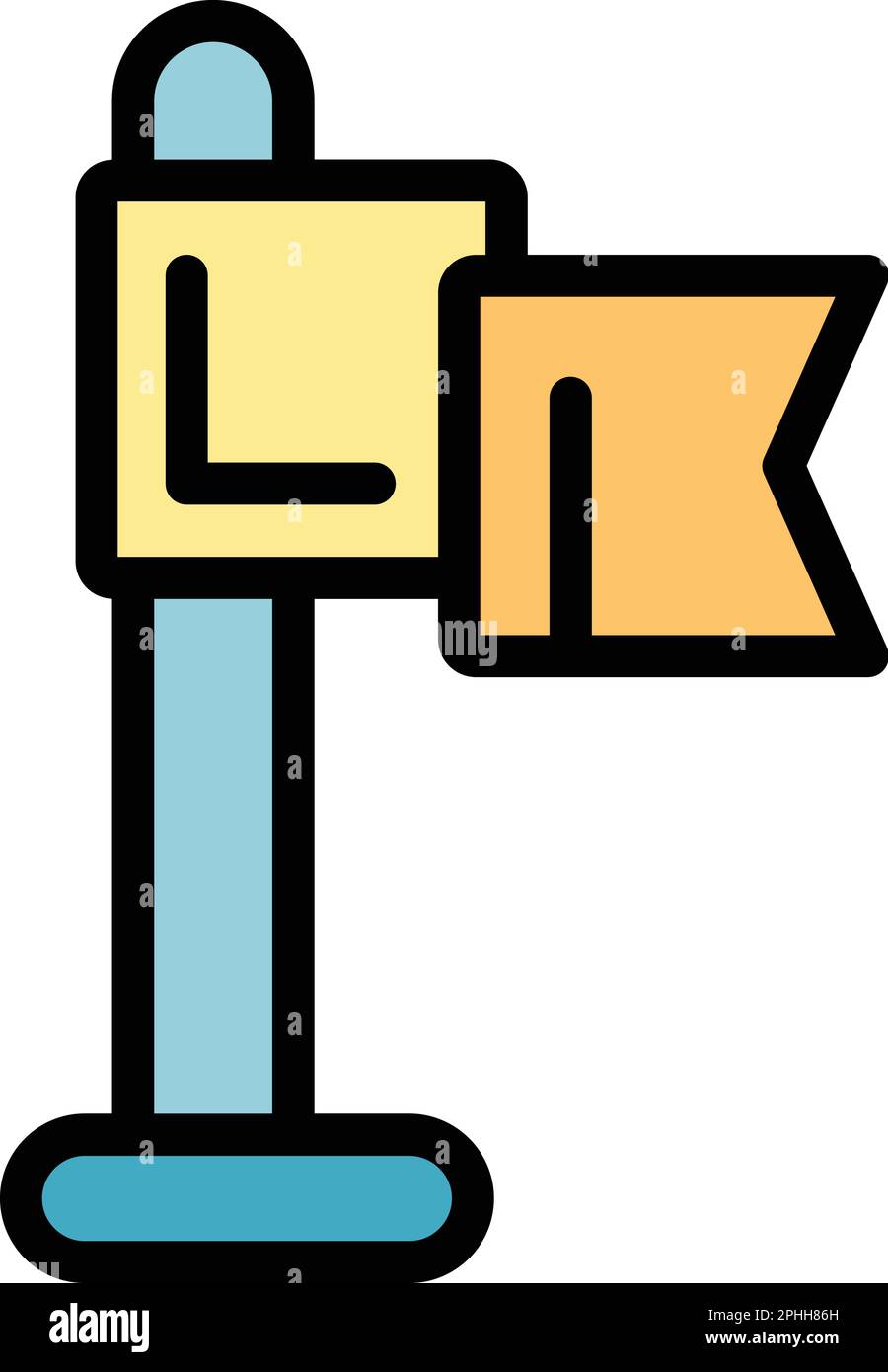 Scouting Flag Icon Outline Scouting Flag Vector Icon For Web Design Isolated On White