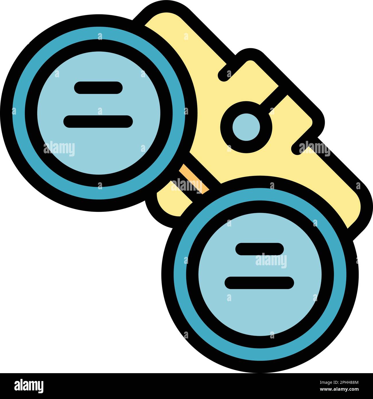 Scouting binoculars icon. Outline Scouting binoculars vector icon for ...