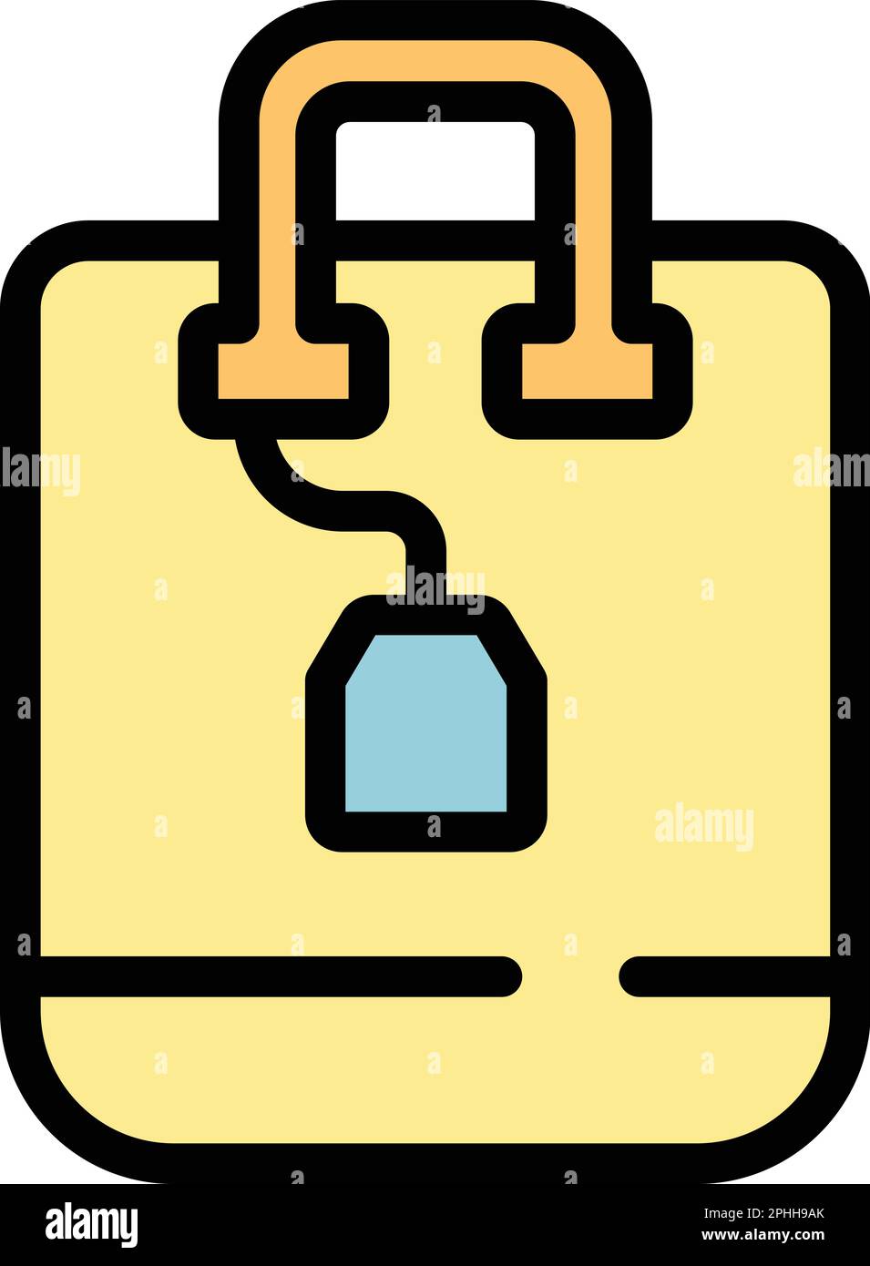 Delivery bag icon. Outline Delivery bag vector icon for web design ...