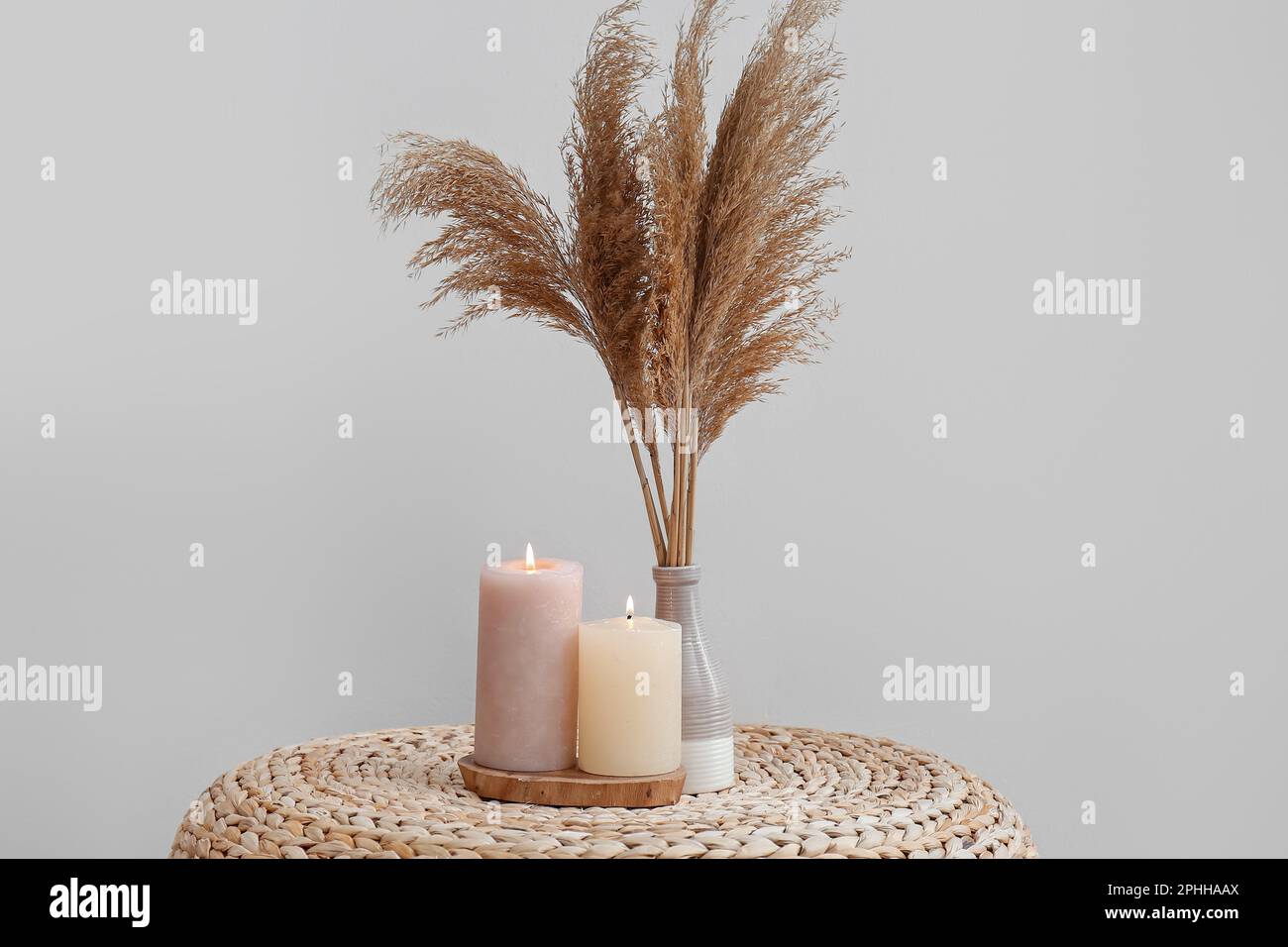 Burning candles on grass hi-res stock photography and images - Alamy