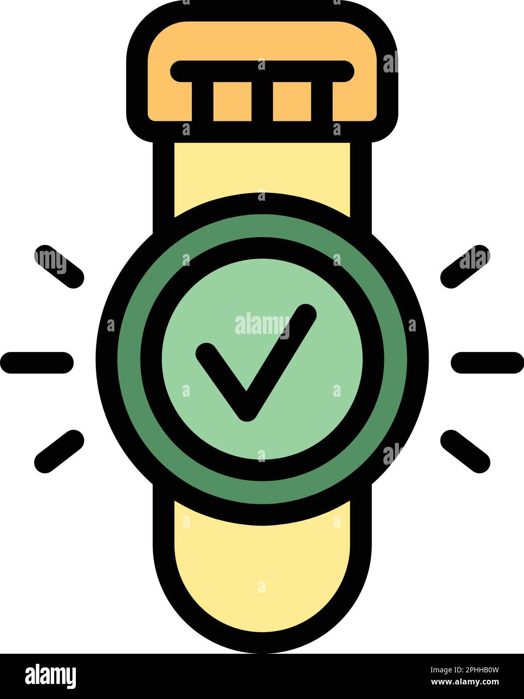 Done test tube icon. Outline Done test tube vector icon for web design ...