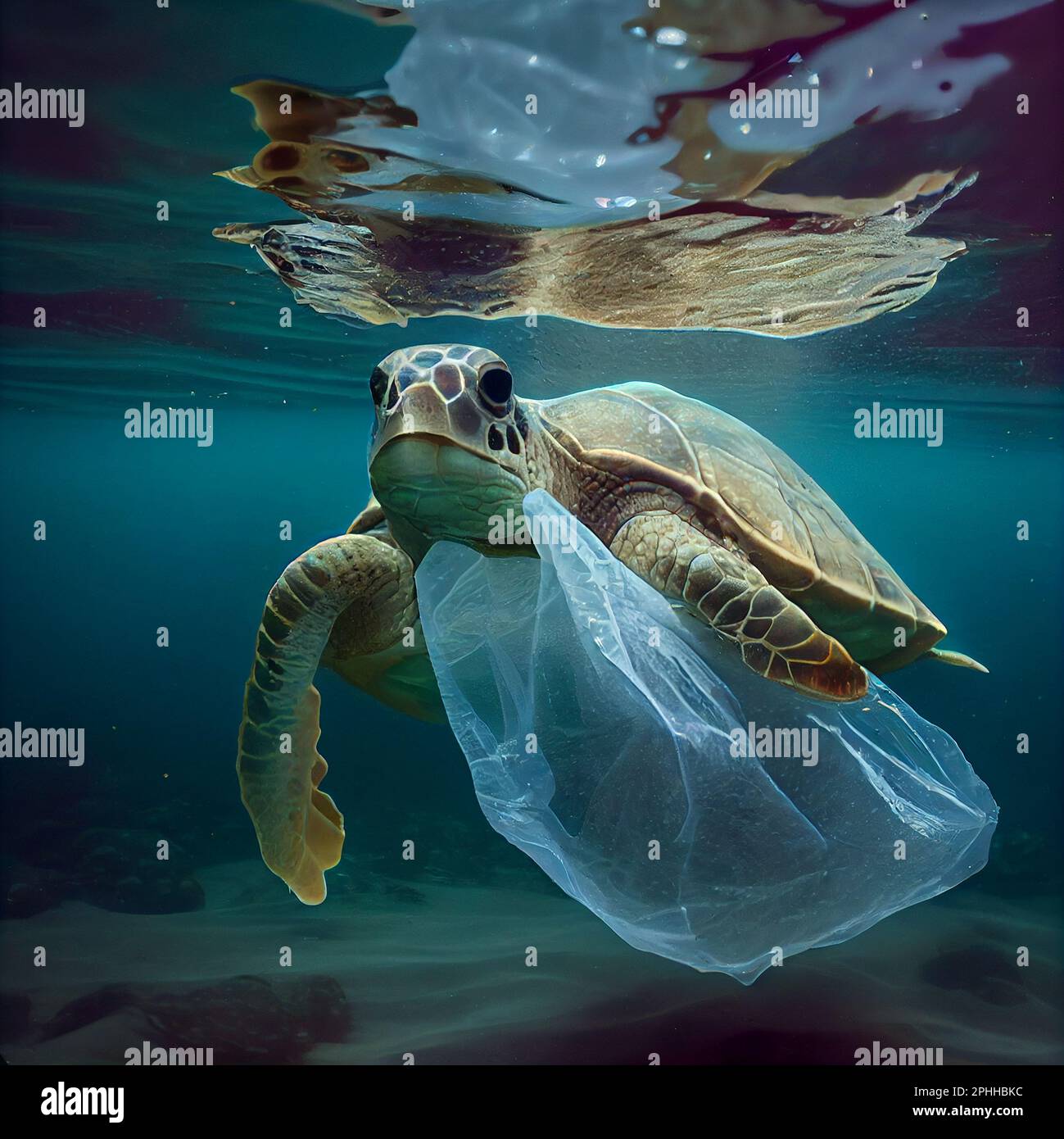 Turtle ocean plastic hi-res stock photography and images - Alamy