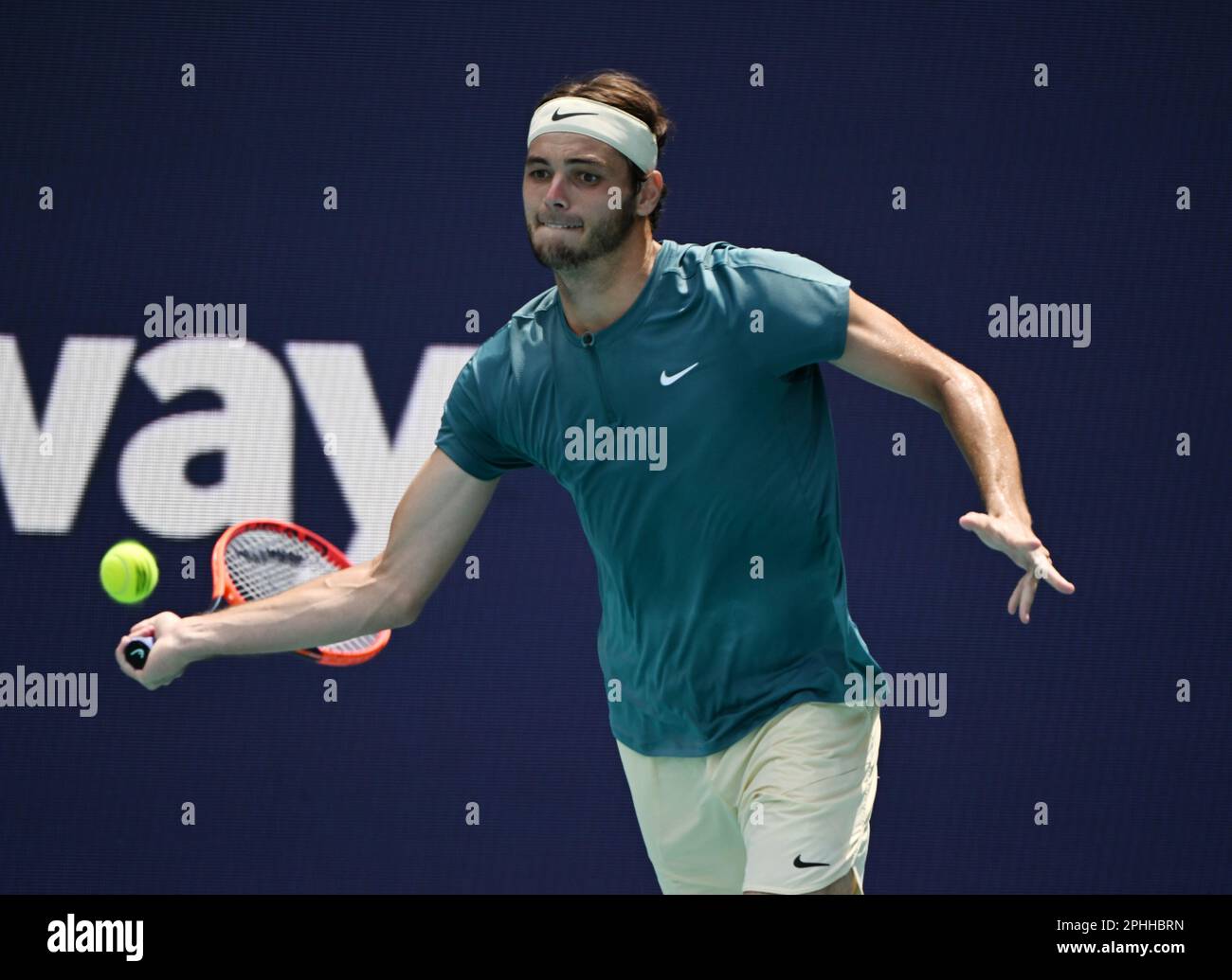 Miami FL, USA. 28th Mar, 2023. Taylor Fritz Vs Holger Rune at Day 7 of ...
