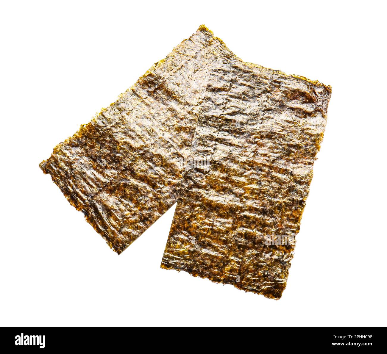 Natural nori sheets isolated on white background Stock Photo - Alamy