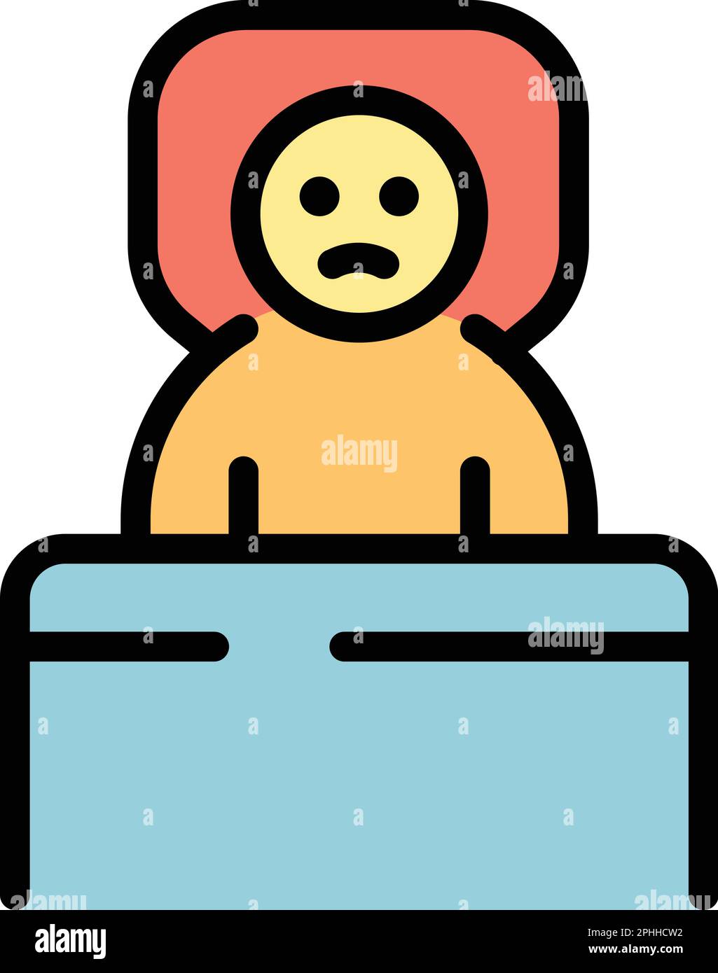 Awake man icon. Outline Awake man vector icon for web design isolated ...