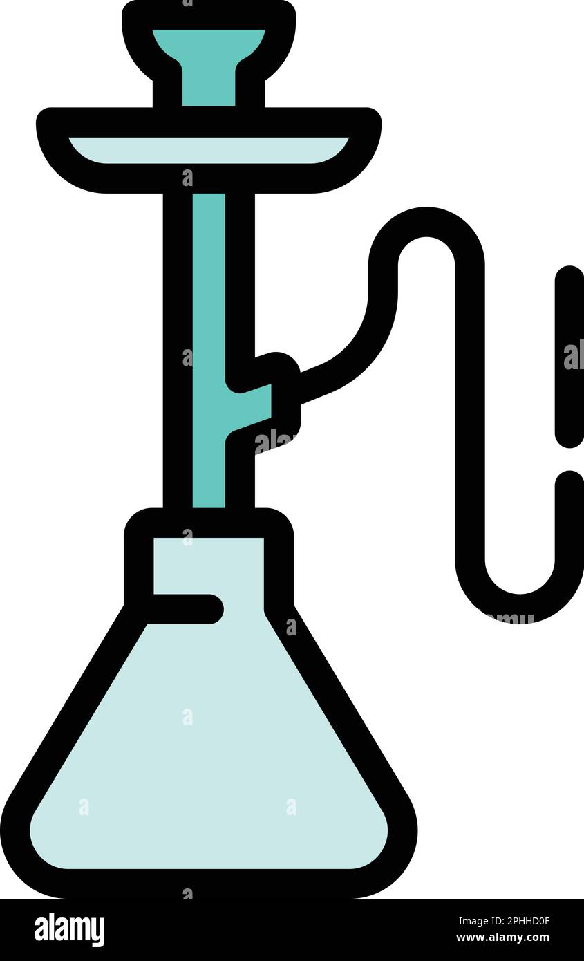 Club hookah icon. Outline Club hookah vector icon for web design ...