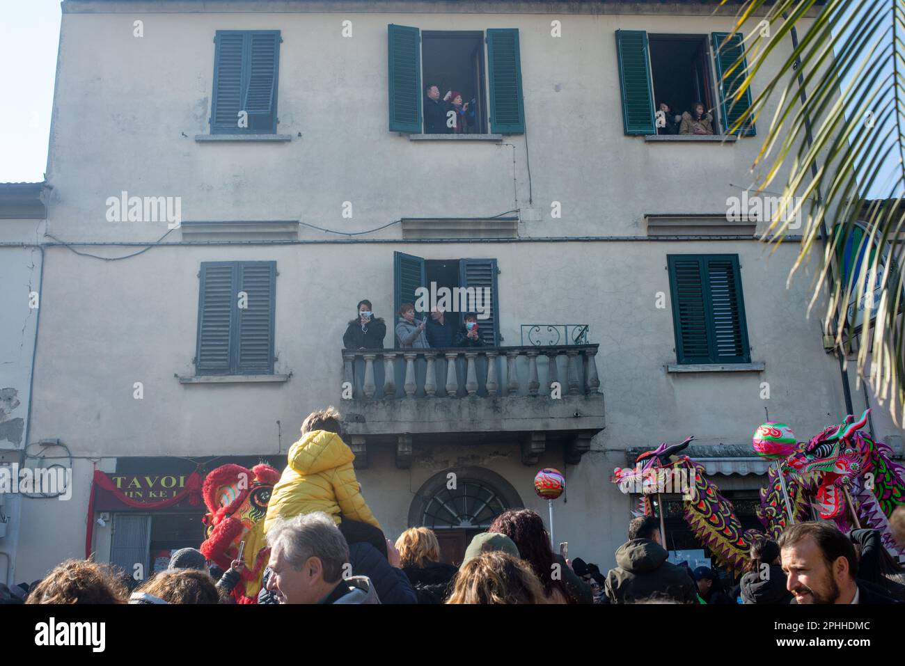 Celebrations for the Chinese New Year in Prato of one of the largest ...
