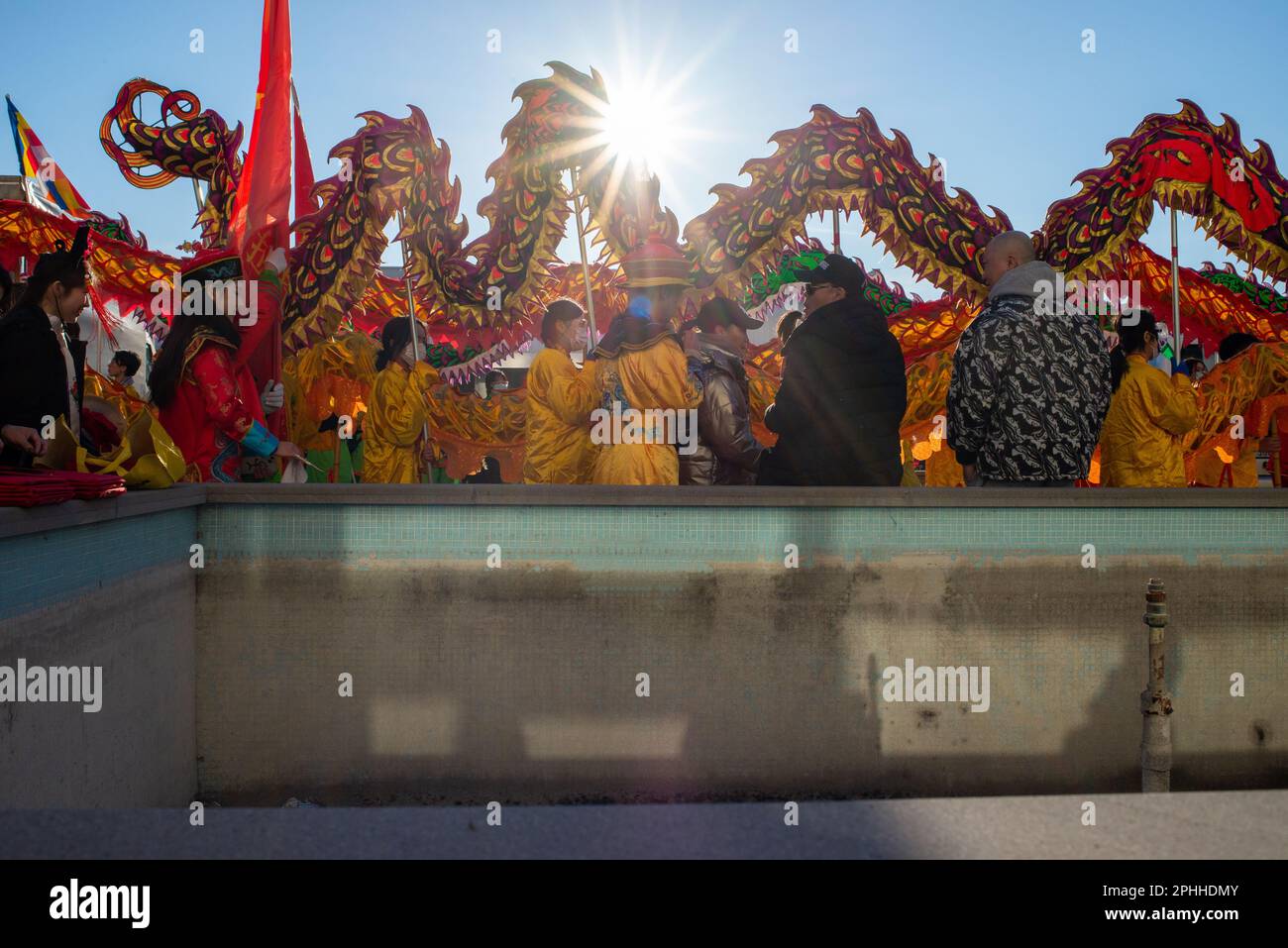 Celebrations for the Chinese New Year in Prato of one of the largest ...