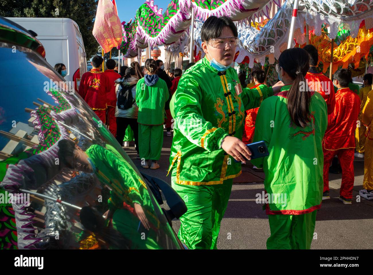 Celebrations for the Chinese New Year in Prato of one of the largest ...