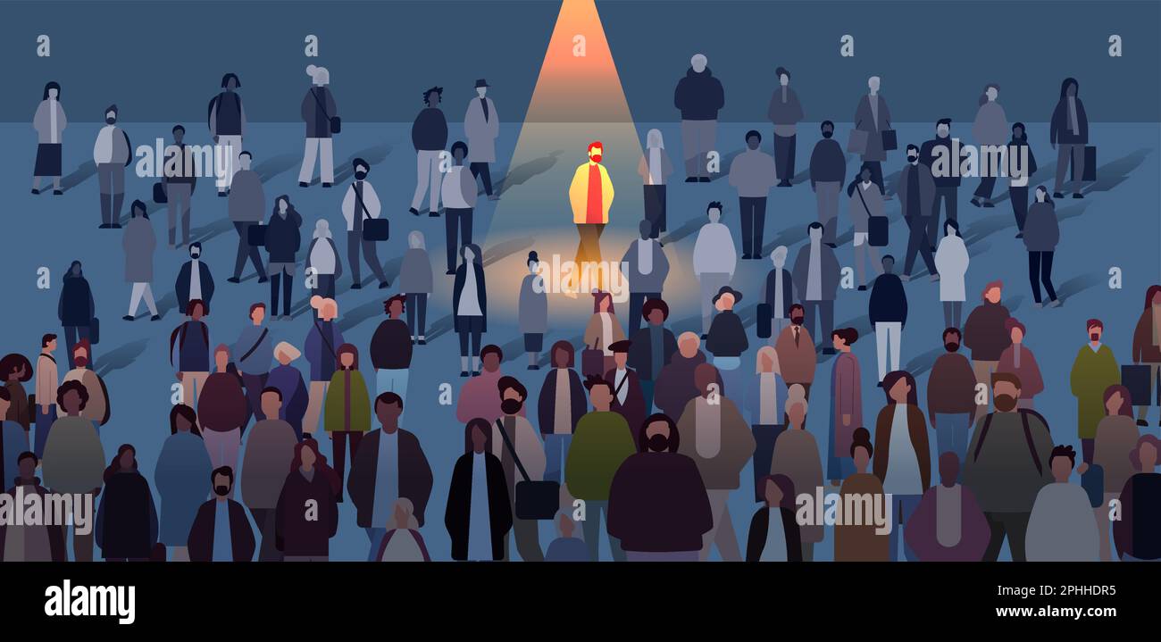 Crowd spotlight cartoon Stock Vector Images - Alamy