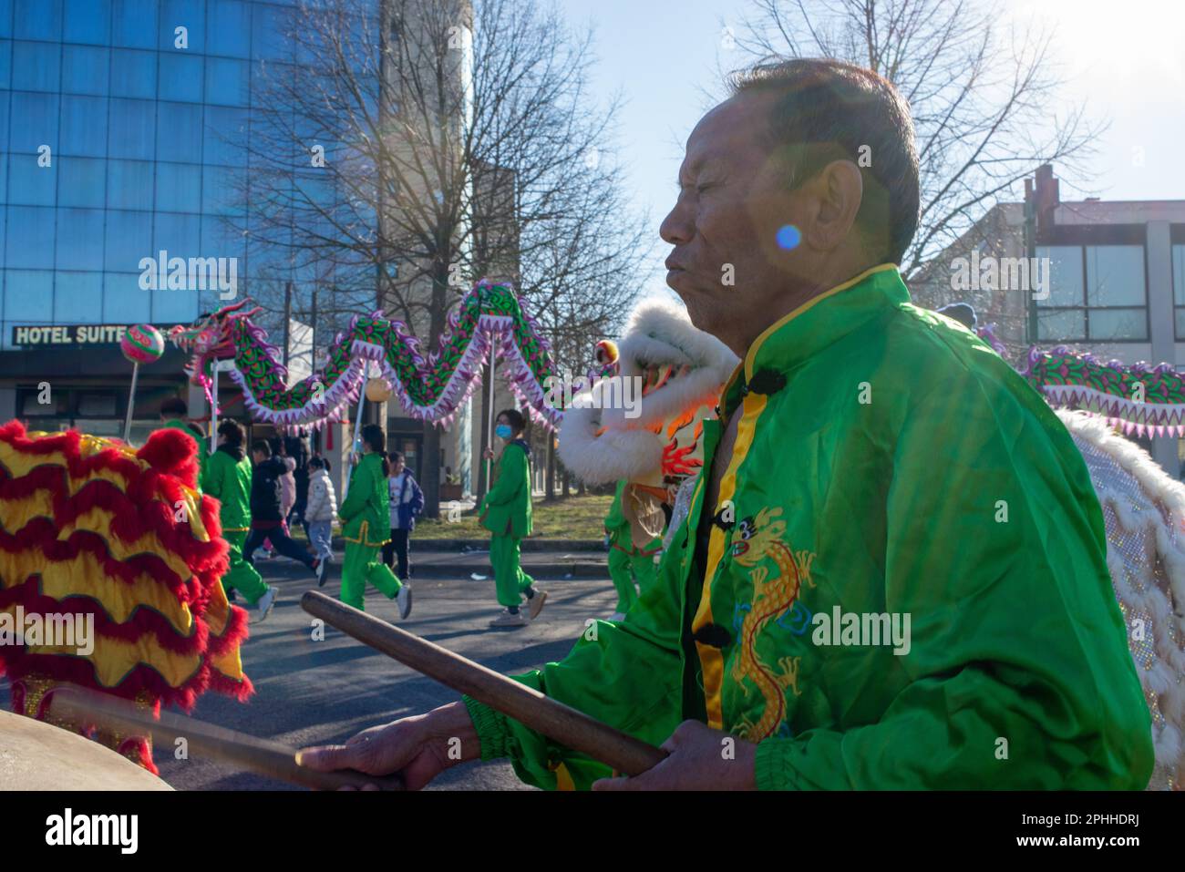 Celebrations for the Chinese New Year in Prato of one of the largest ...