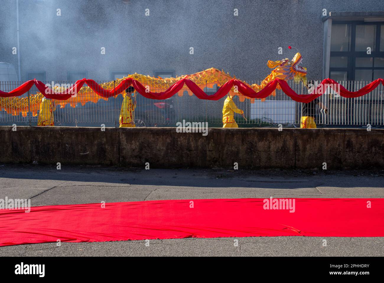 Celebrations for the Chinese New Year in Prato of one of the largest ...