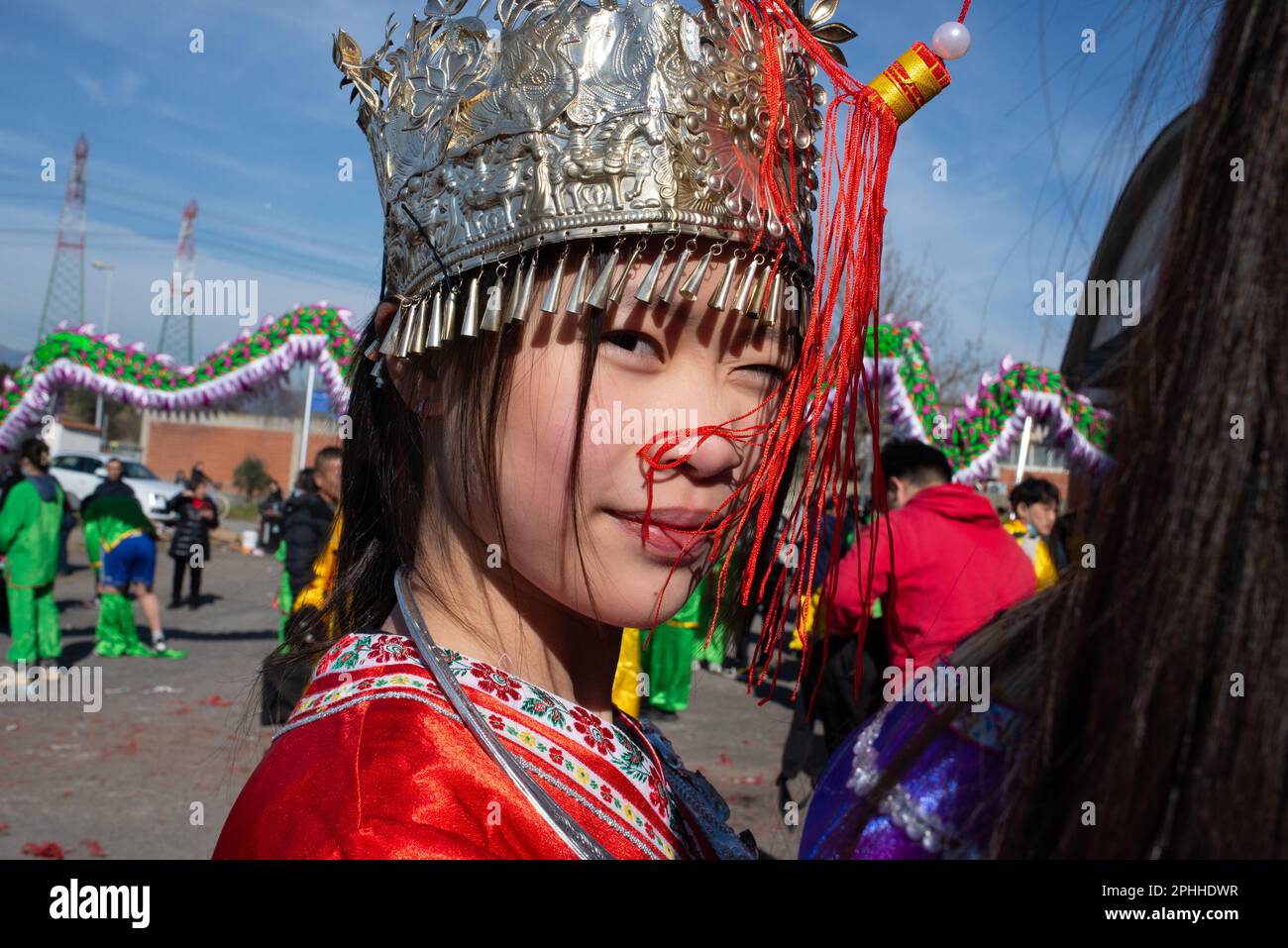 Celebrations for the Chinese New Year in Prato of one of the largest ...