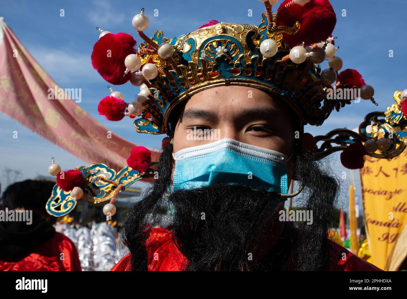 Celebrations for the Chinese New Year in Prato of one of the largest ...