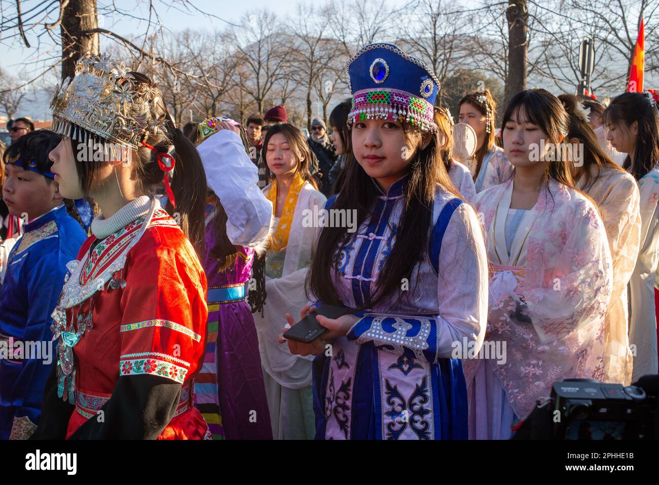Celebrations for the Chinese New Year in Prato of one of the largest ...