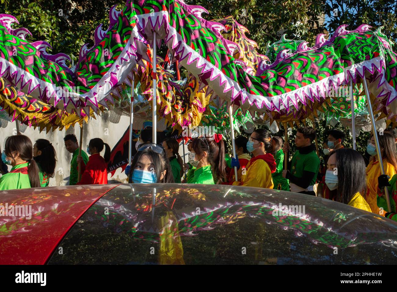 Celebrations for the Chinese New Year in Prato of one of the largest ...