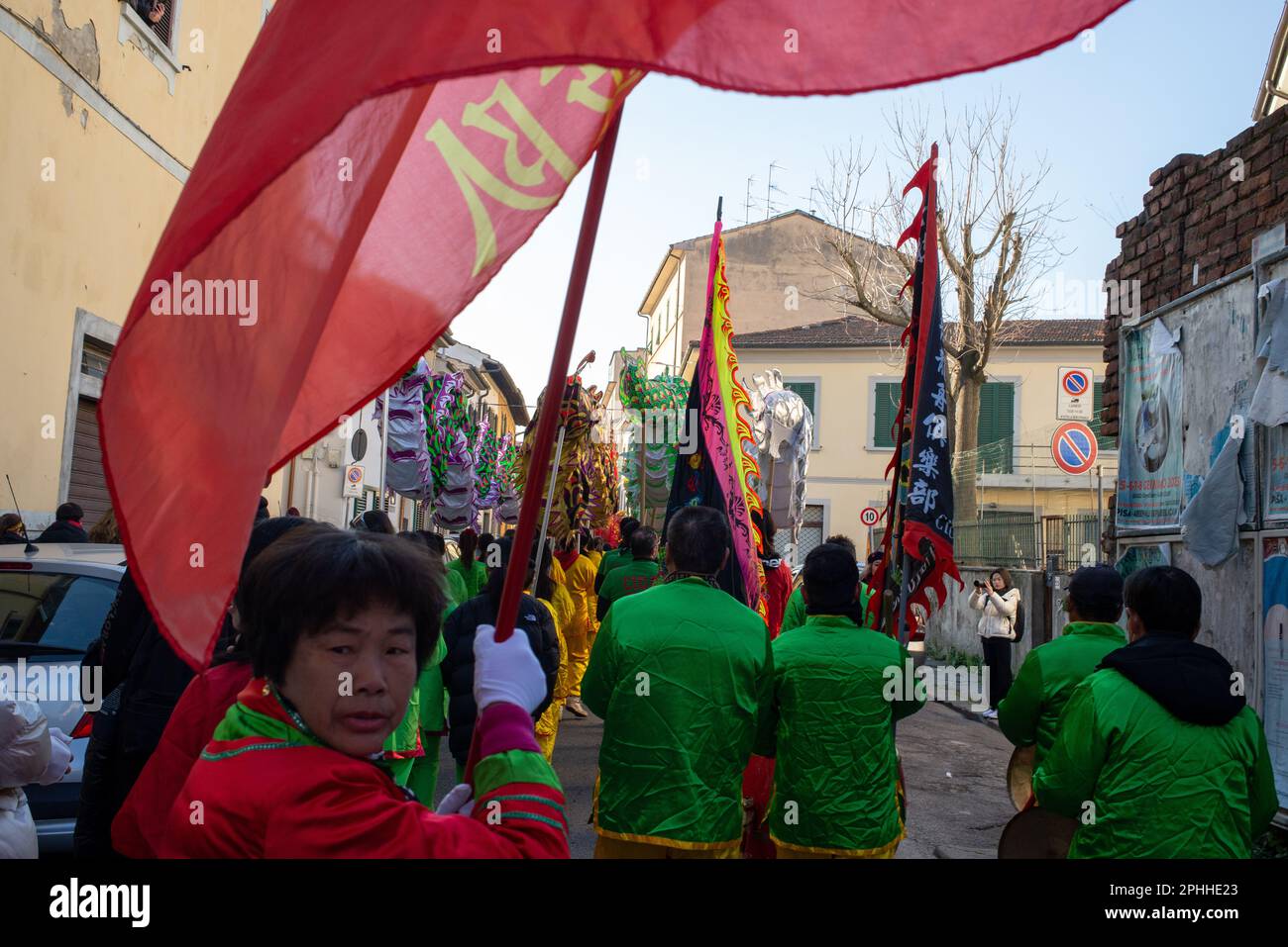 Celebrations for the Chinese New Year in Prato of one of the largest ...