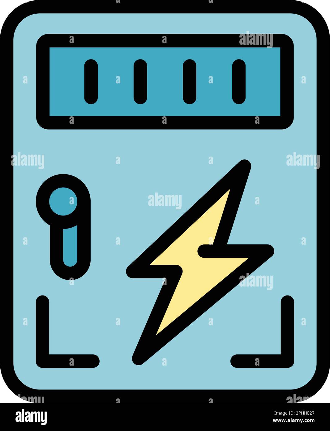 Accessible electricity icon. Outline Accessible electricity vector icon ...