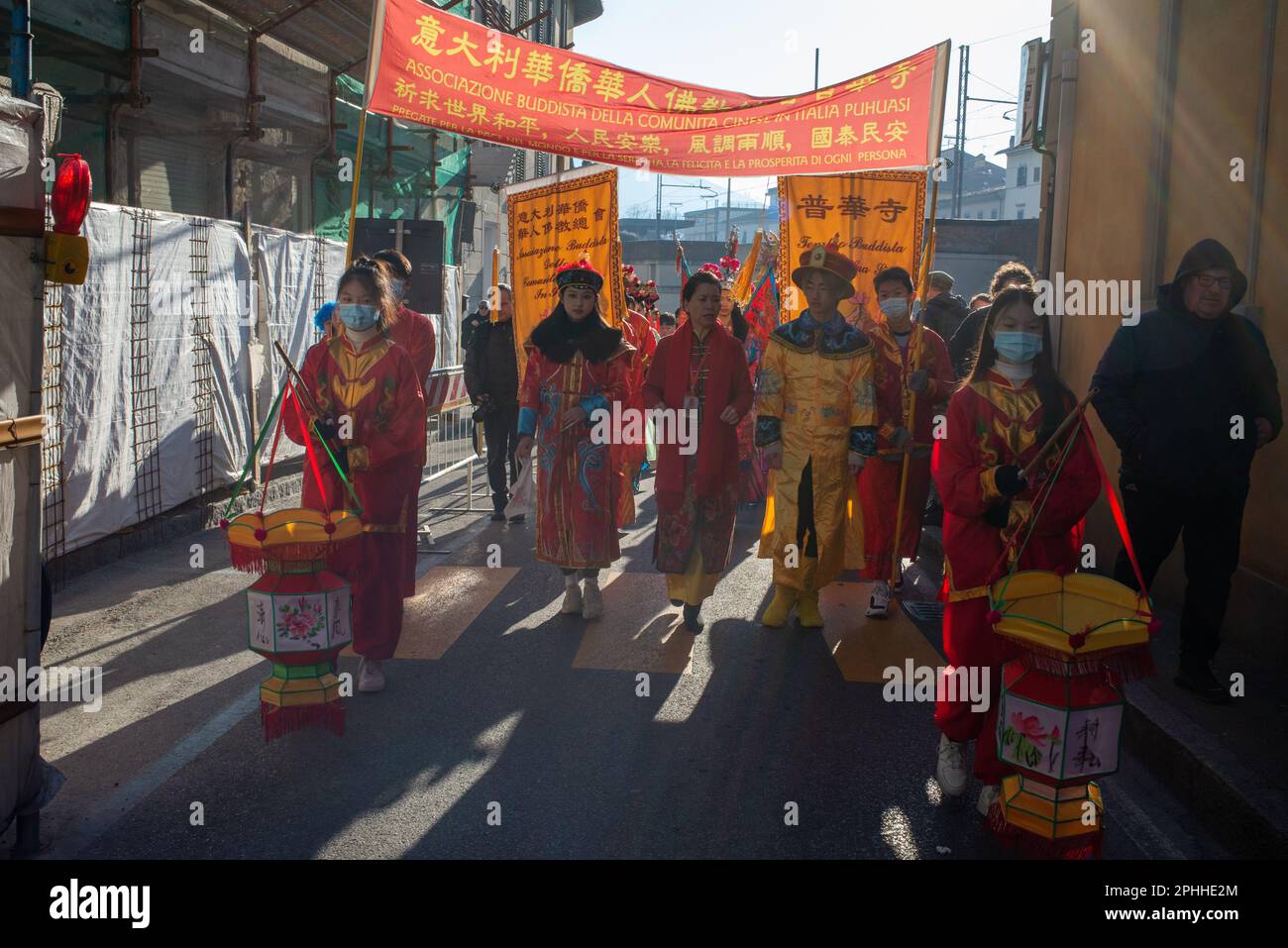 Celebrations for the Chinese New Year in Prato of one of the largest ...